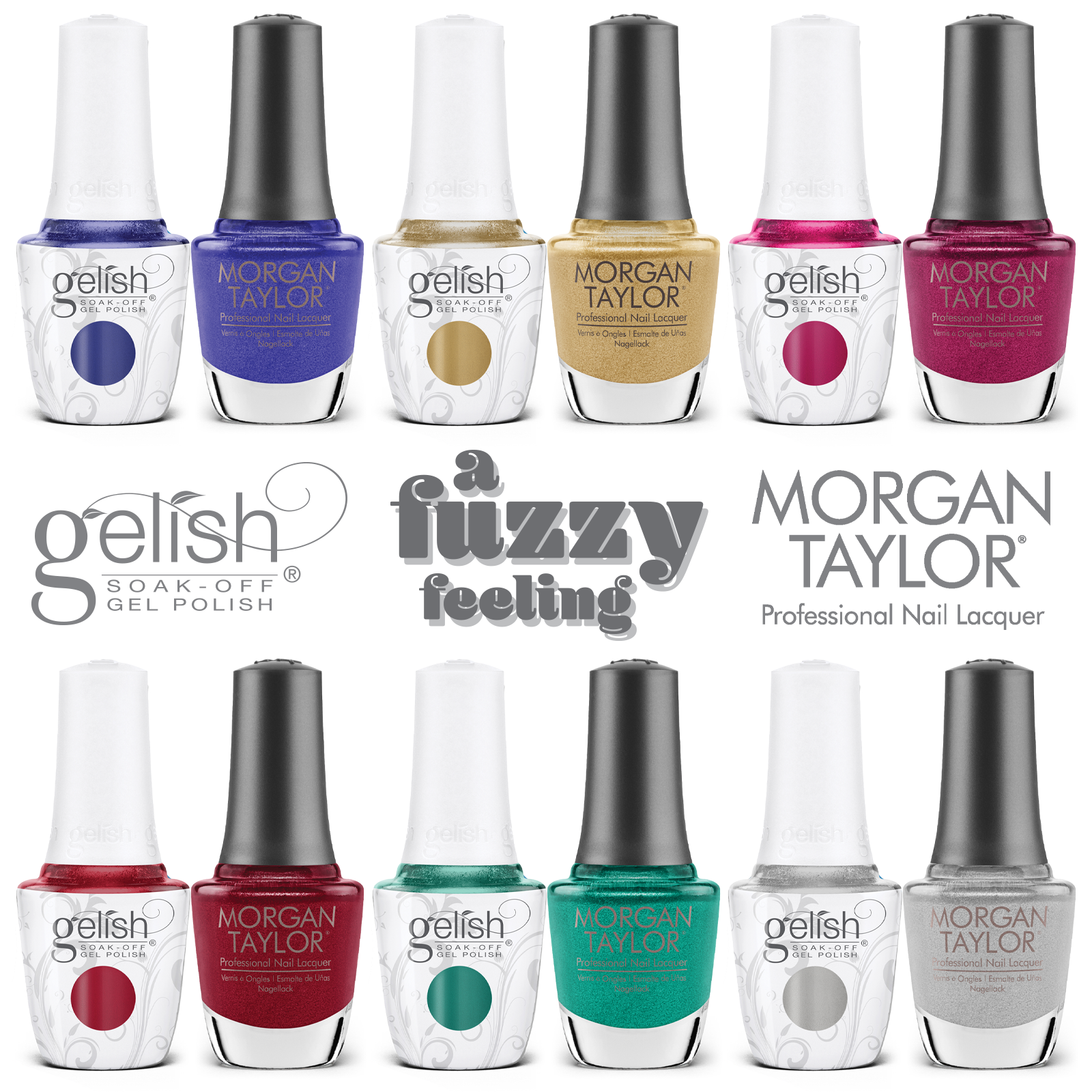 Gelish Morgan Taylor A Fuzzy Feeling Collection Box Set 12ct – Premier Nail Source