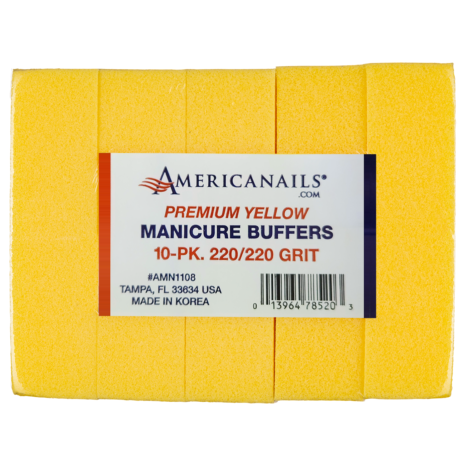 Americanails Premium Yellow Manicure Block Buffer 10ct – Premier Nail ...