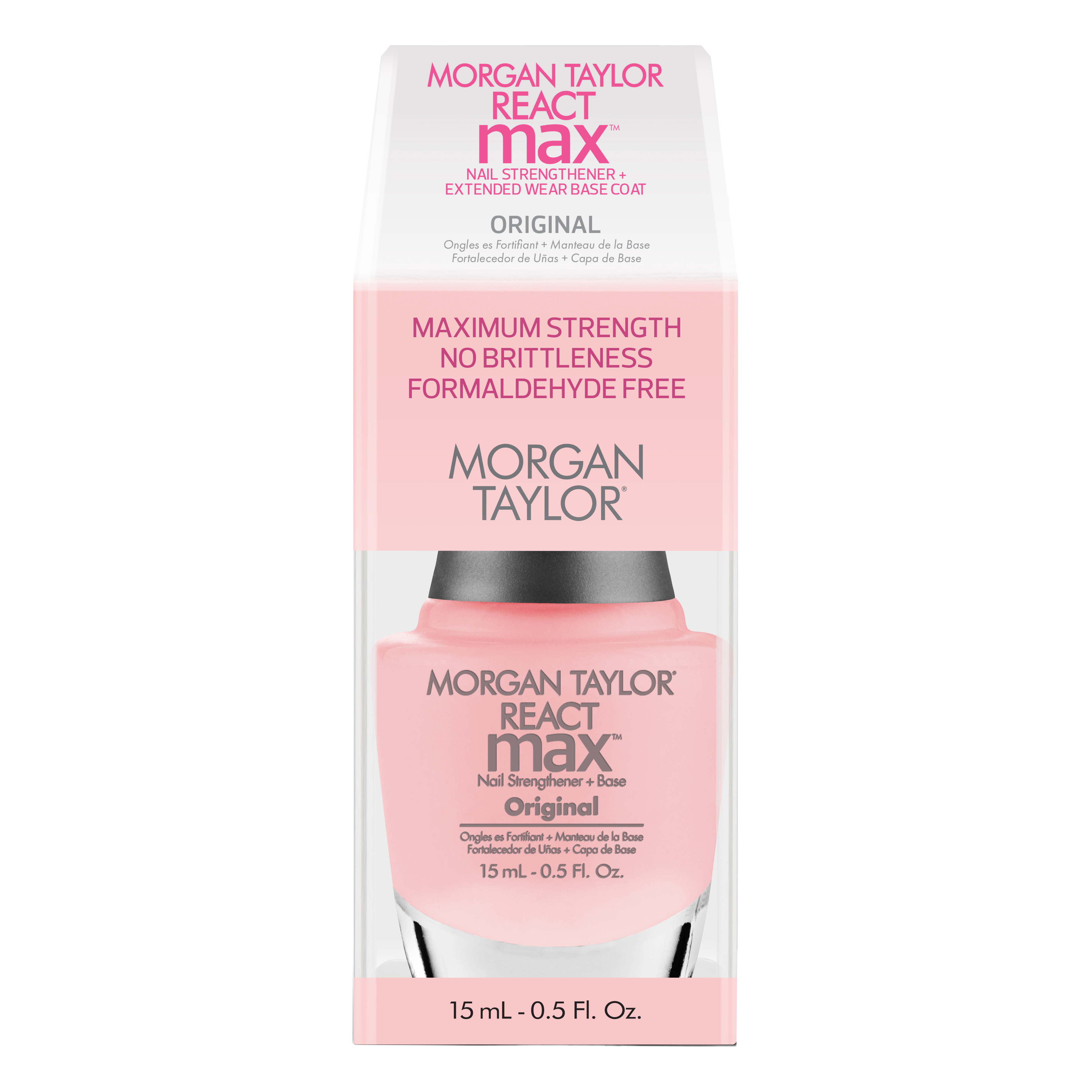 Morgan Taylor ReactMax | Original Nail Strengthener + Extended Wear Ba ...
