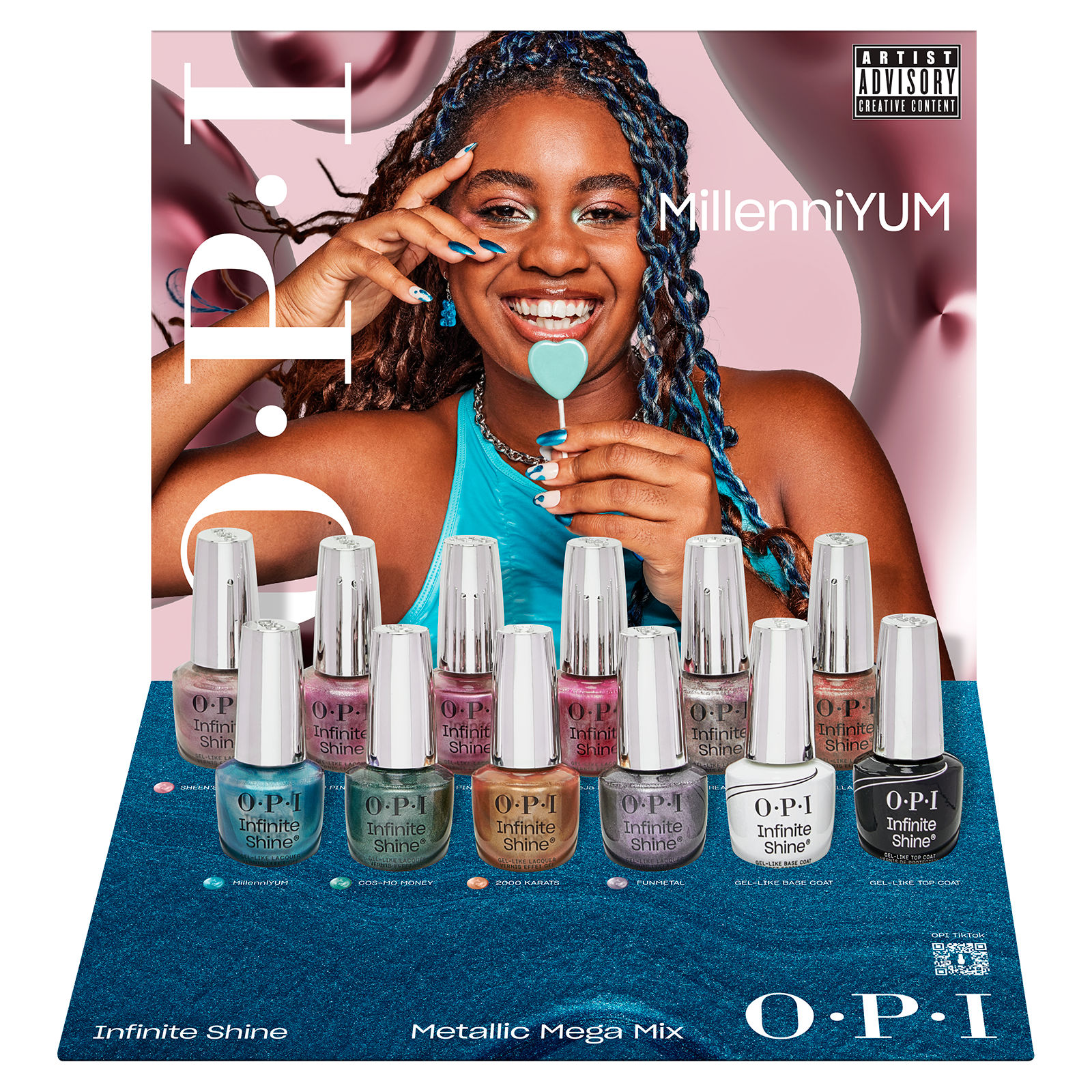 OPI Metallic Mega Mix Collection Infinite Shine Display 12ct – Premier ...