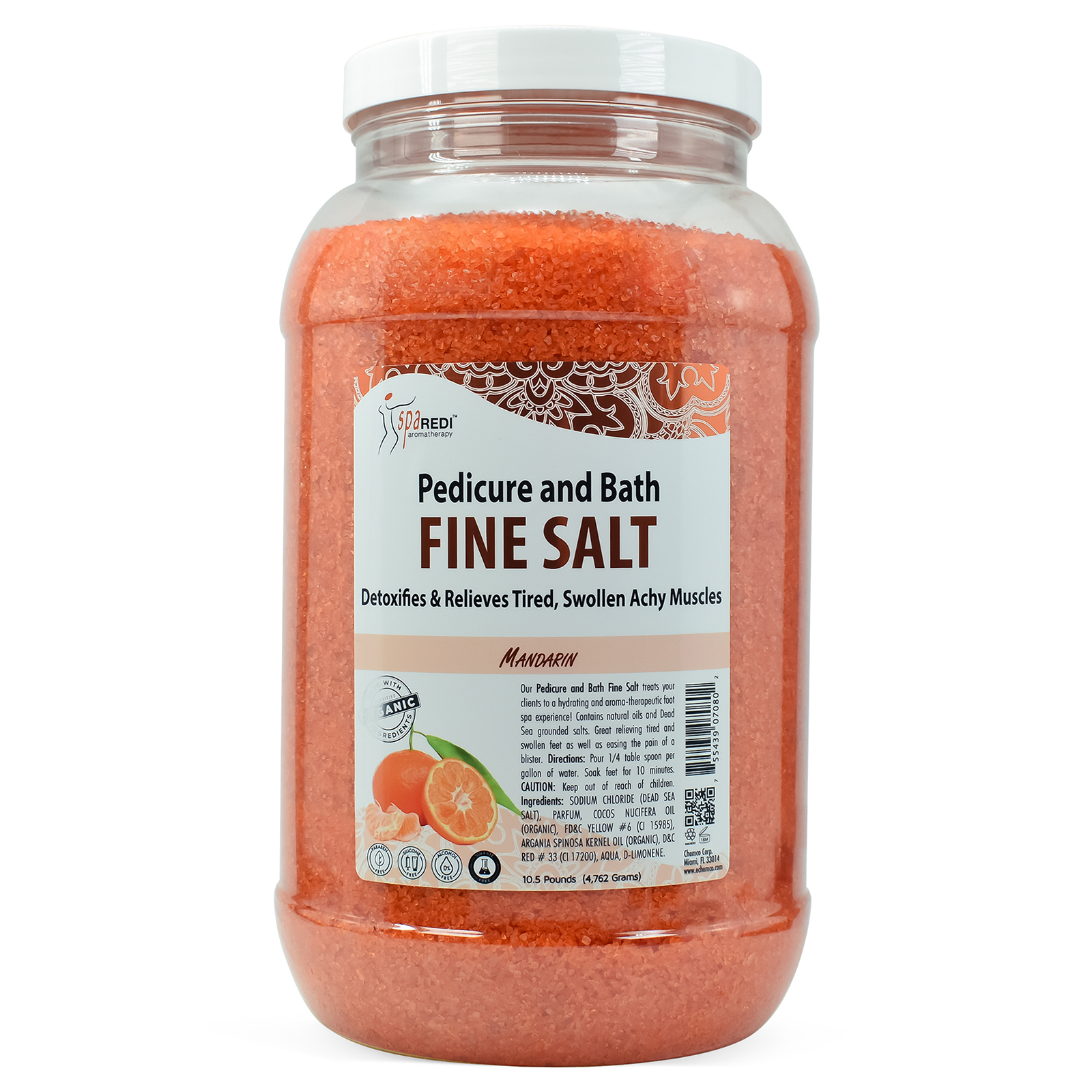 Spa Redi Pedi Bath Salts Gallon Mandarin Orange – Premier Nail Source