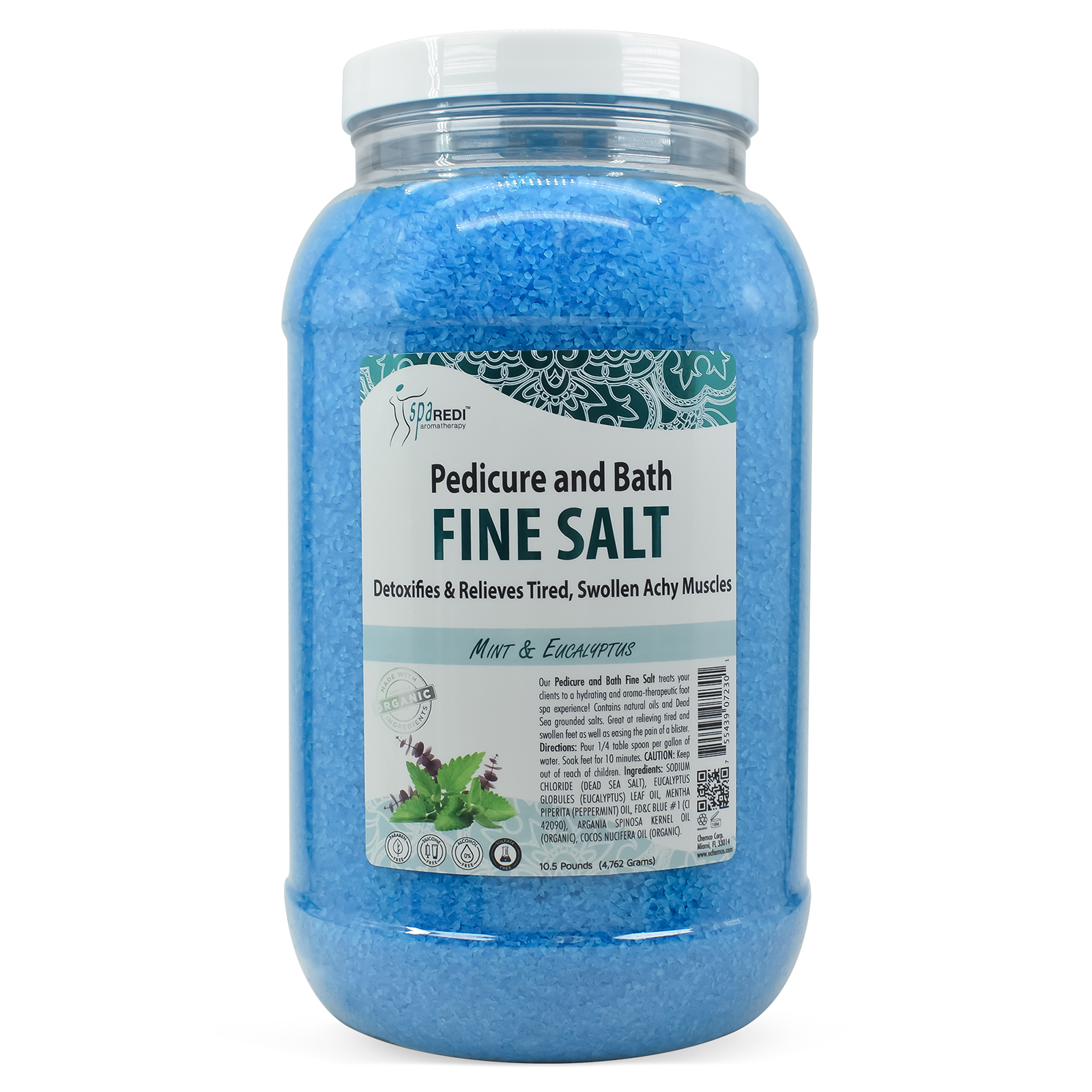 Spa Redi Pedi Bath Salts Gallon Mint & Eucalyptus – Premier Nail Source