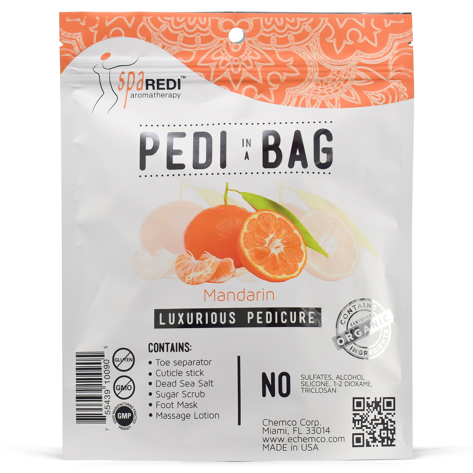 Spa Redi Pedi In A Bag Mandarin – Premier Nail Source