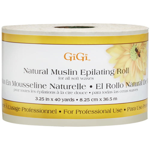 GiGi Natural Muslin Roll 40yd – Premier Nail Source