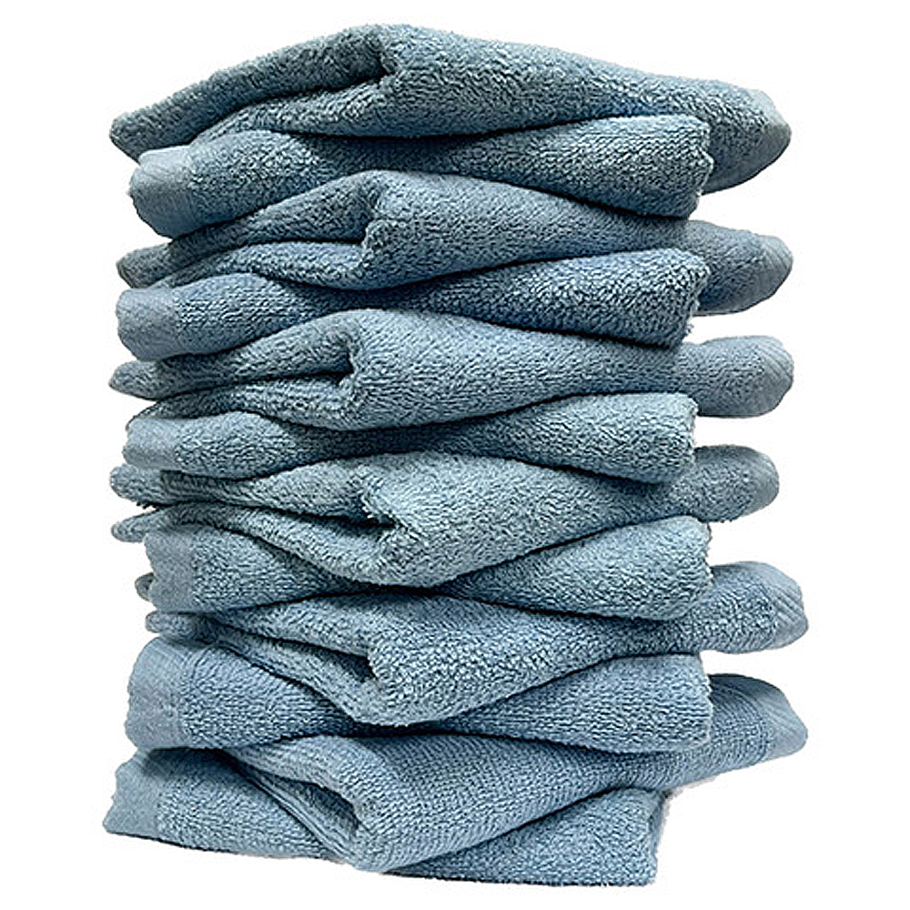 Spa Basix Ultra-Premium Light Blue Manicure Towels 12ct – Premier Nail ...